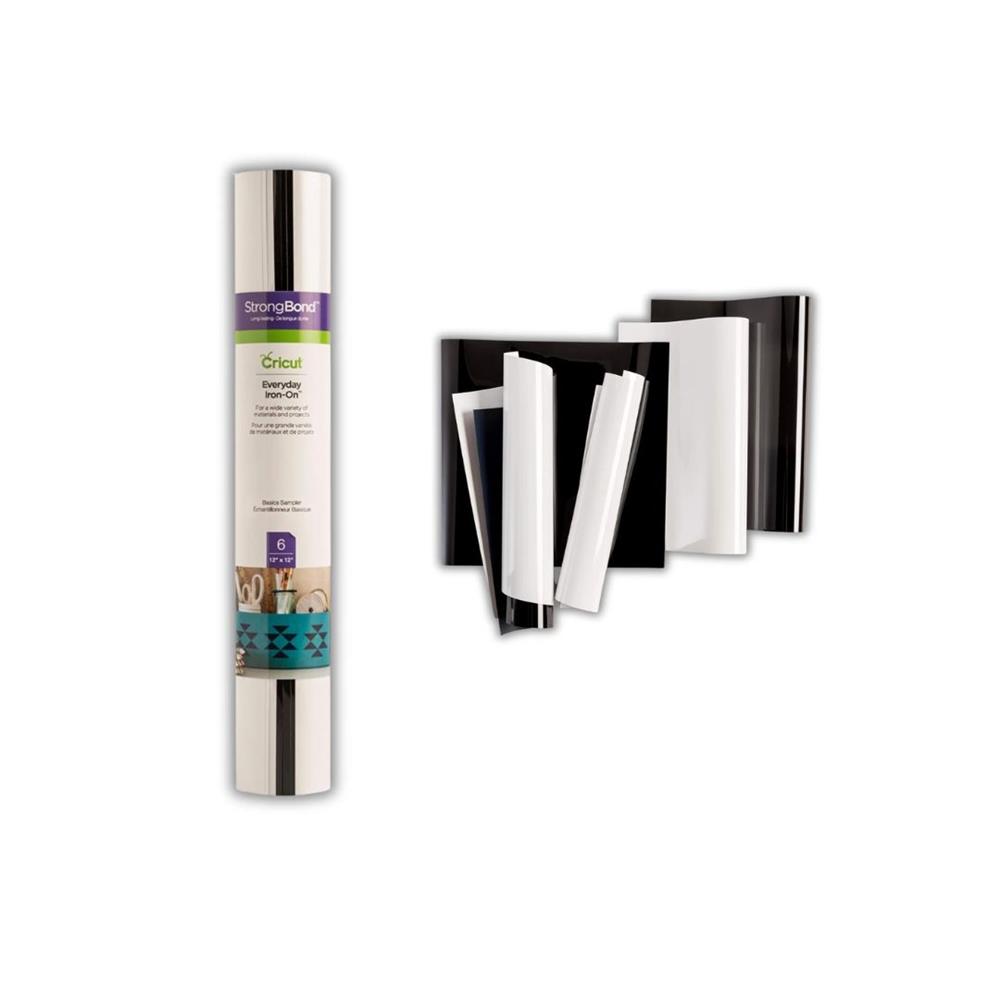 Vinil Termocolante Básico, Cricut Everyday Iron-On Sampler, 6 Folhas ...